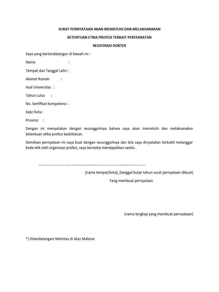 Surat Taat Aturan Idi | PDF