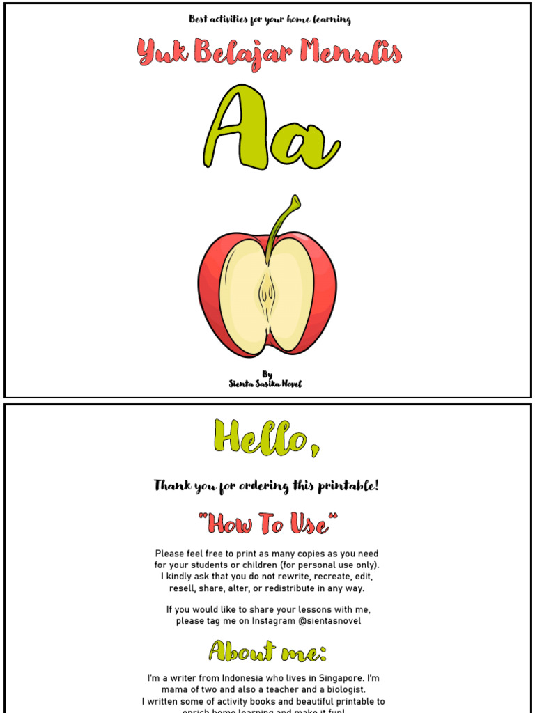 Menulis Alpabet | PDF