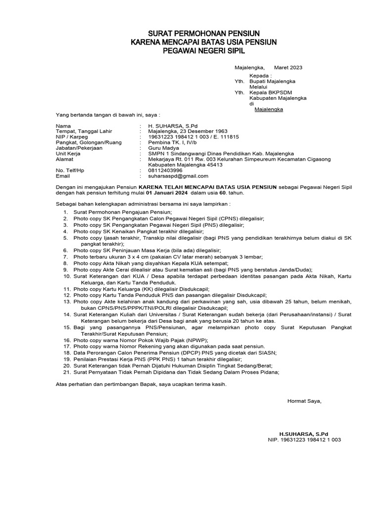 BLANKO PENSIUN BUP New | PDF