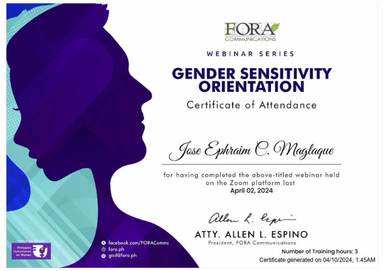 GAD sensitivity orientation | PDF