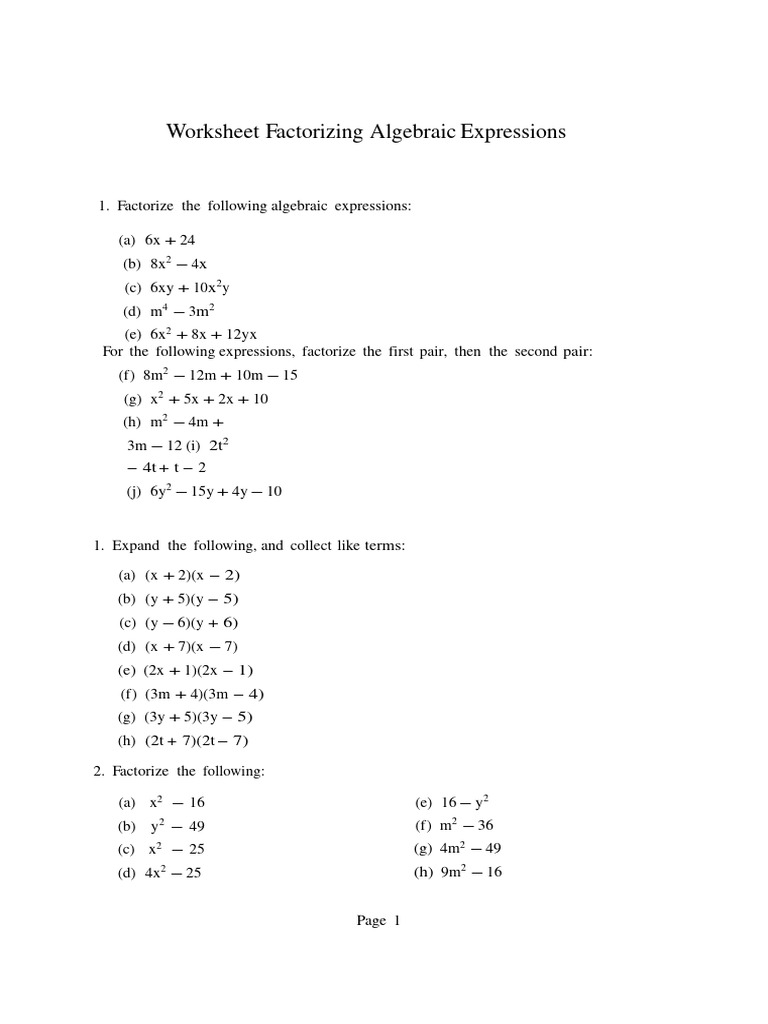 8 Mat Factorization | PDF | Quadratic Equation | Mathematics