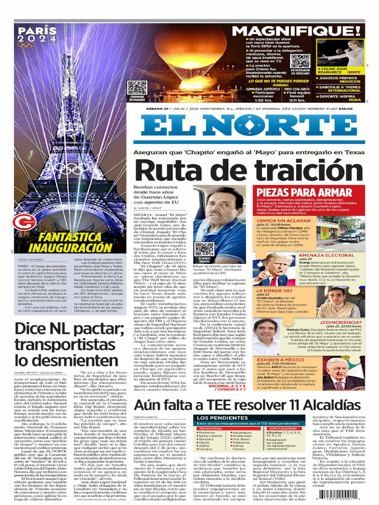 El Norte 27-07-24 | PDF