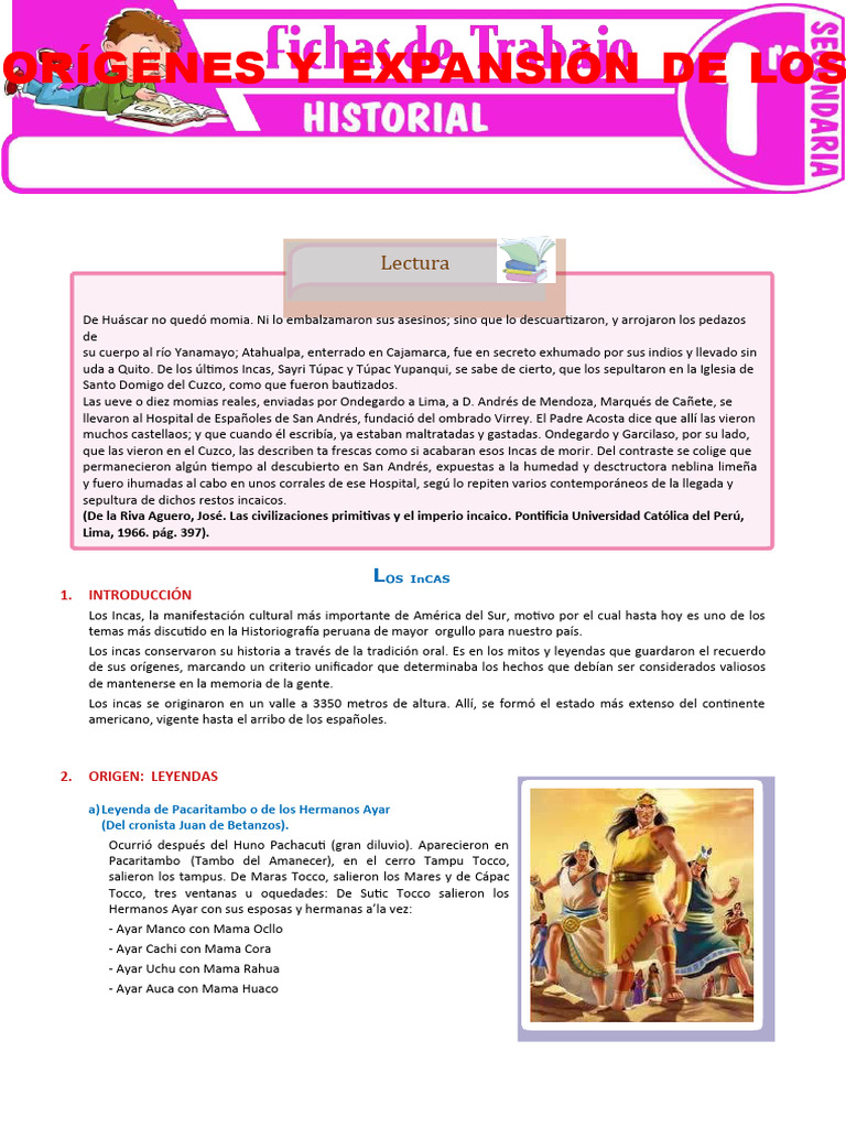 Historia y Orígenes de los Incas | PDF | Imperio Inca | Andes