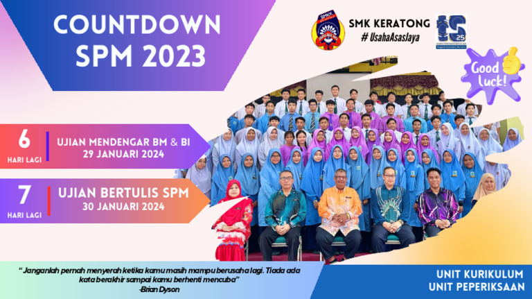 Countdown SPM | PDF