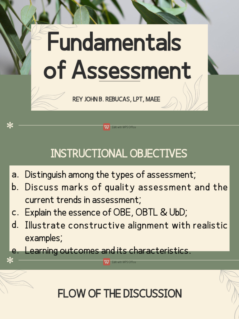 Nature Purpose of Assessment | PDF | Educational Assessment | Learning