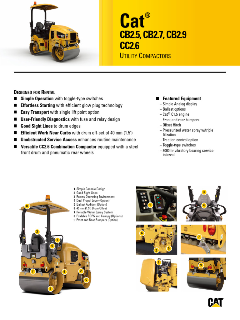 Specalog Cat Ucom CB2.5 2.7 2.9 CC2.6 en Qehq2247-04 | PDF | Vehicles ...