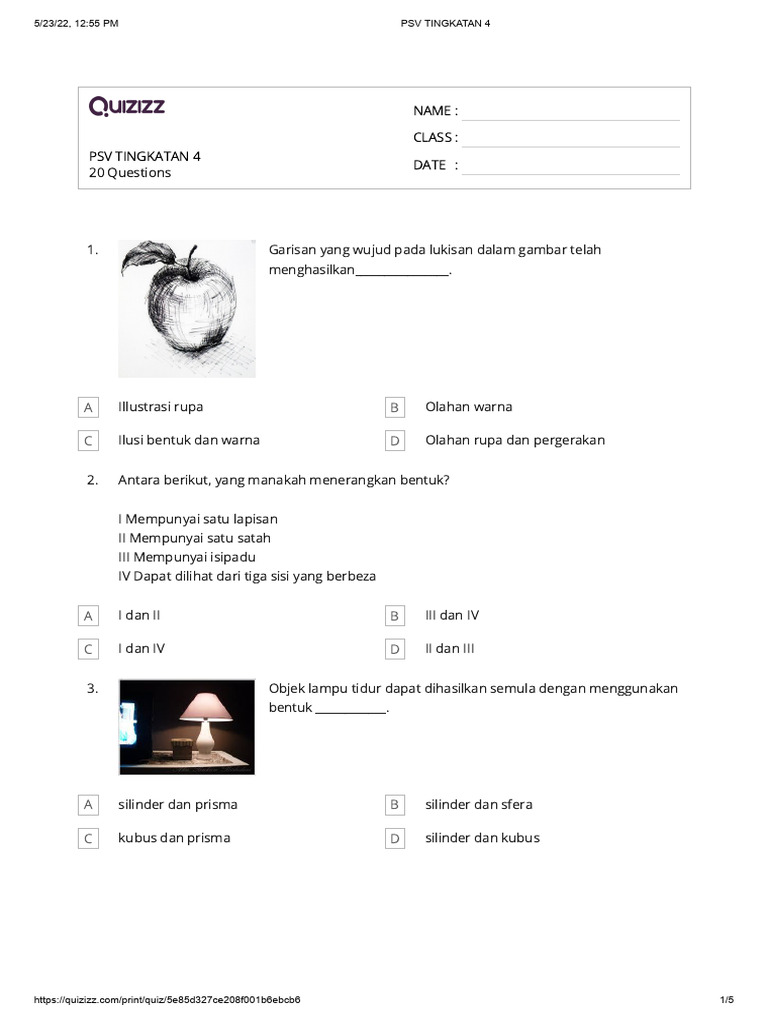 Soalan PSV Tingkatan 4 | PDF