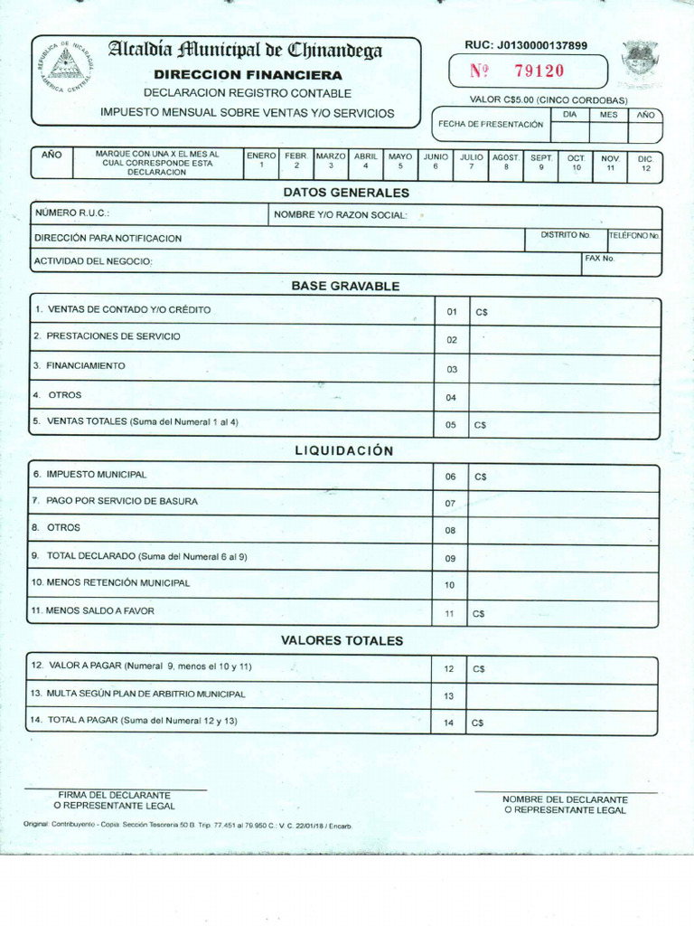 Formato de IMI | PDF