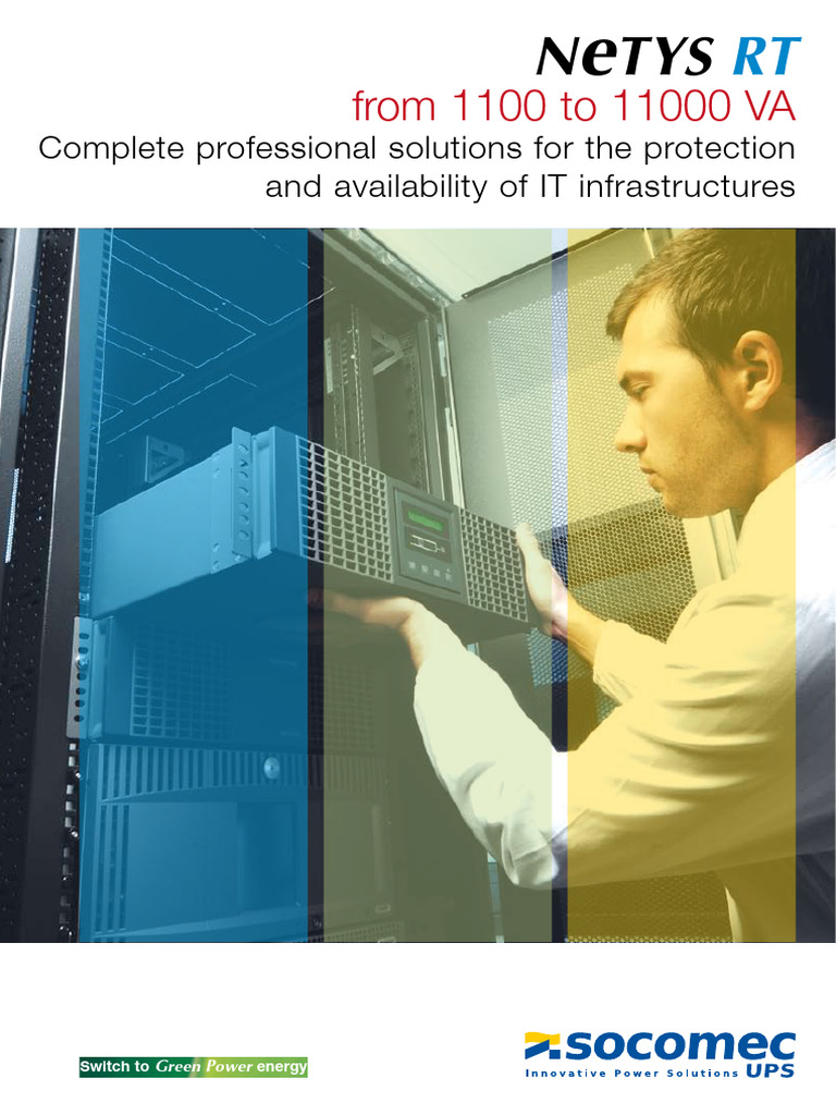 Socomec - Netys RT | PDF | Computer Network | Alternating Current