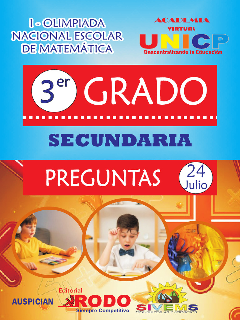 3ro Secundaria Enunciados | PDF