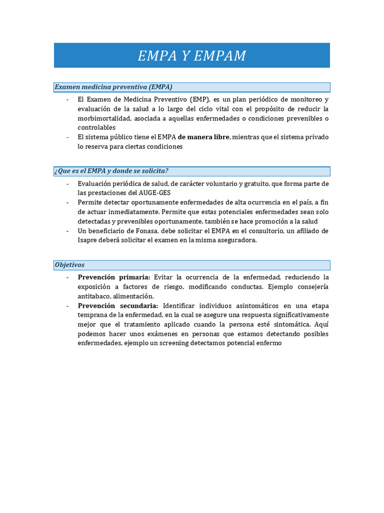 Empa y Empam | PDF | El embarazo | Obesidad