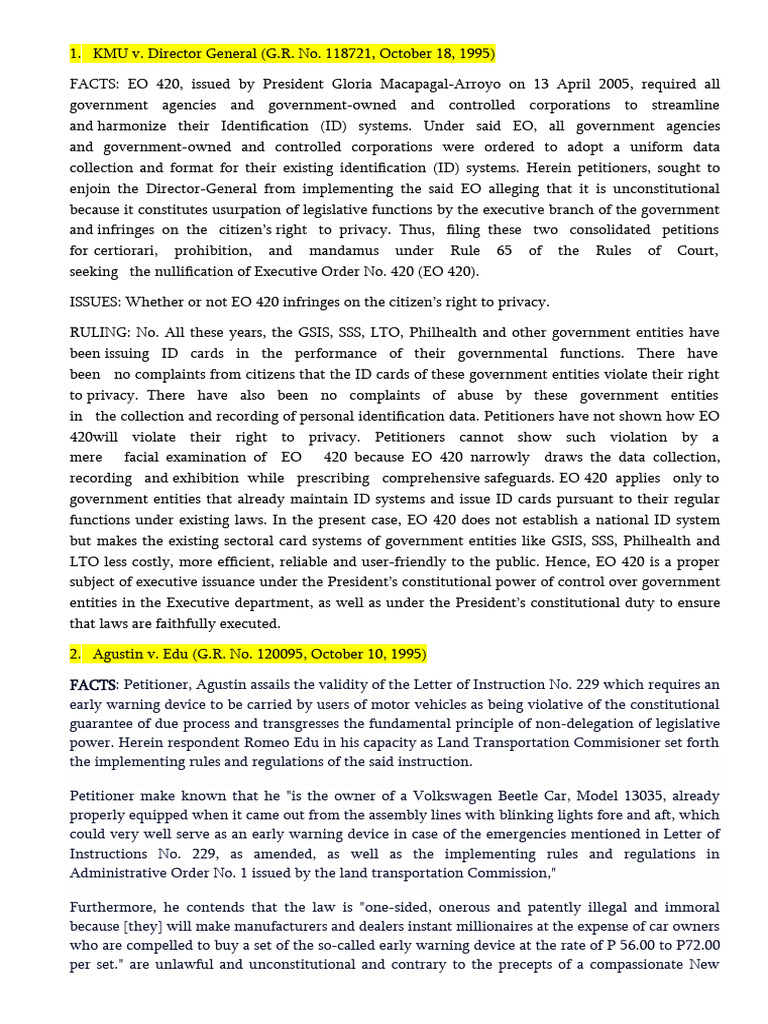 Admin Law Cases 333 | PDF | Government | Justice