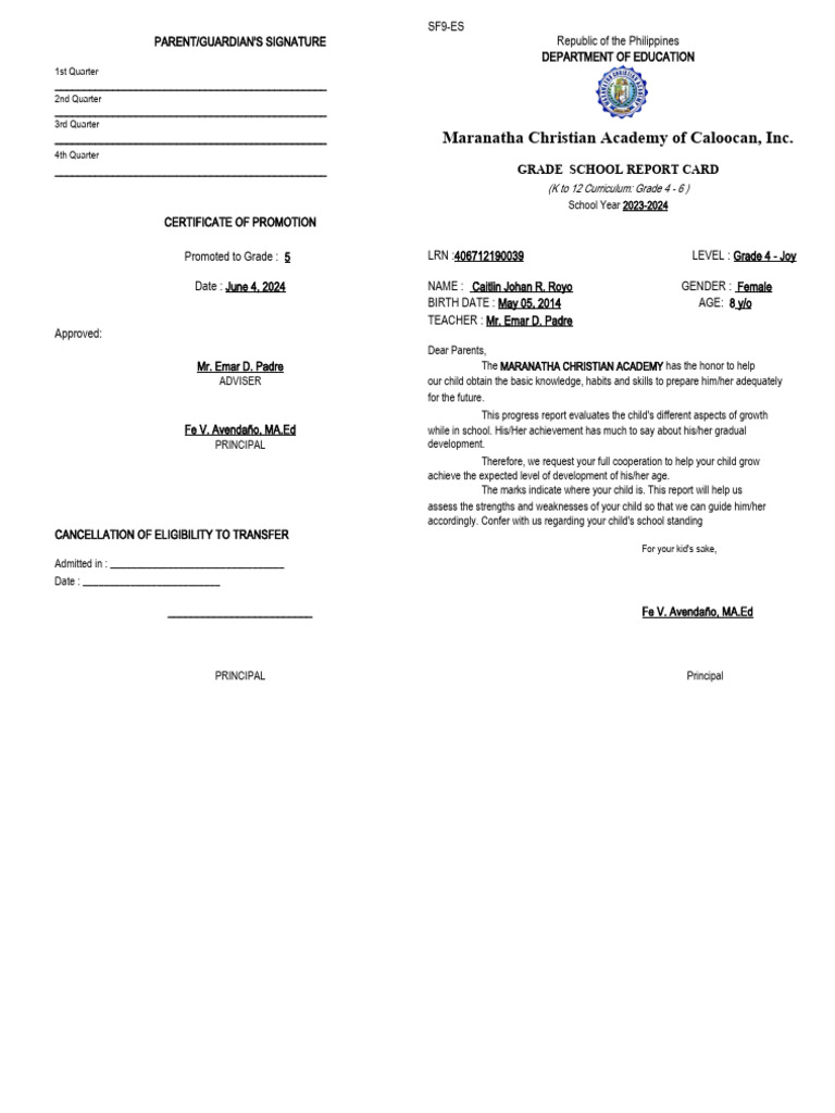 Gr.4 6 Template | PDF