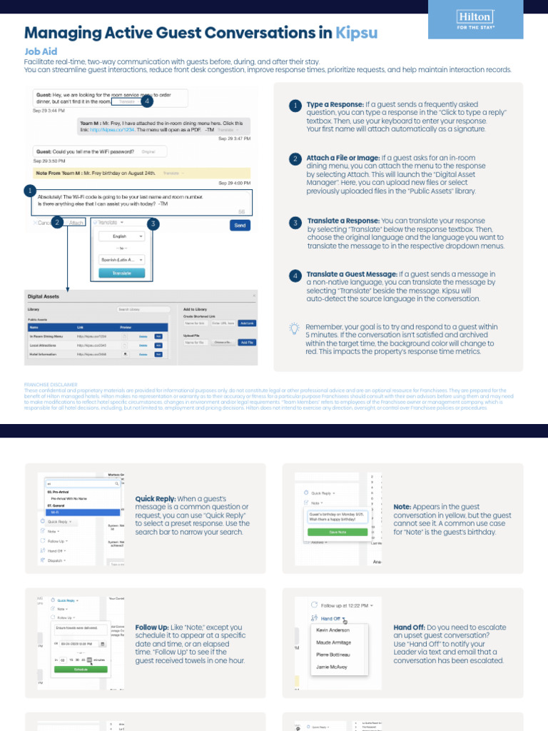 Managing Guest Conversations with Kipsu | PDF | Menu (Computing)