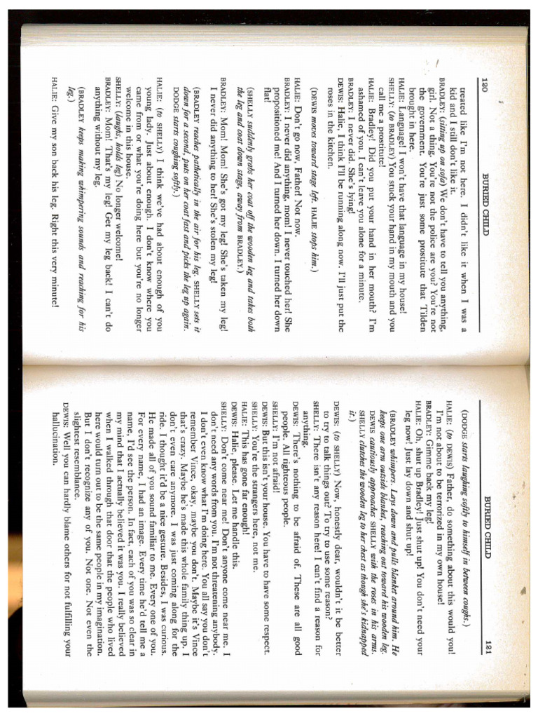 Buried Child Shelly Monologue | PDF