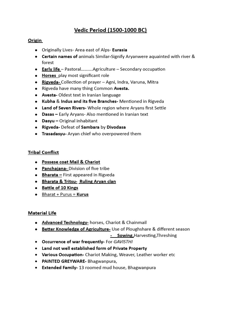 Vedic Period & LAter Vedic | PDF | Social Science | Religion & Spirituality
