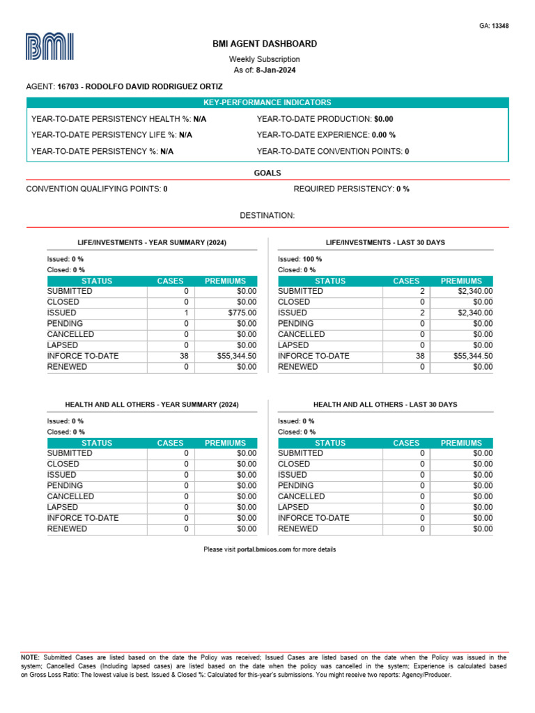 2024 Agent Performance Report Summary | PDF | Economies | Financial Services