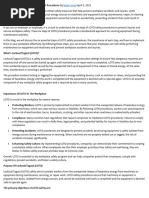 LOTOTO Procedure: 9 Steps to Safety | PDF | Safety | Occupational ...