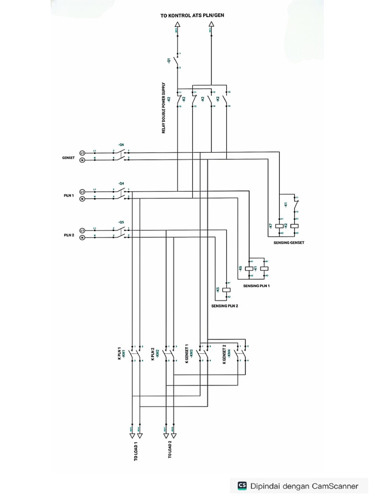 Wiring Diagram Panel ATS A3L | PDF