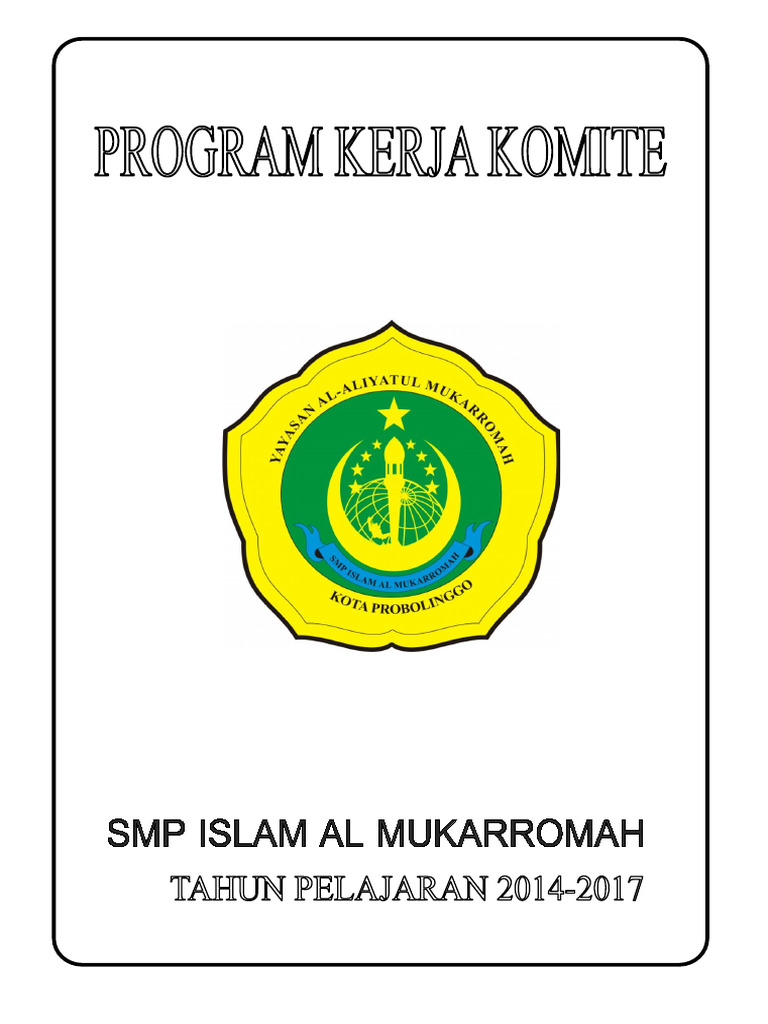 Program Kerja Komite Sekolah | PDF
