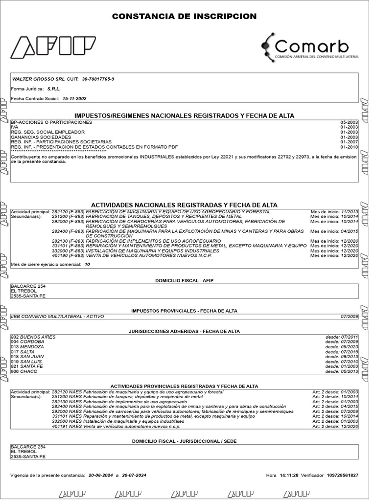 Mi Sistema Registral - AFIP - Administraciï¿ N Federal de Ingresos ...