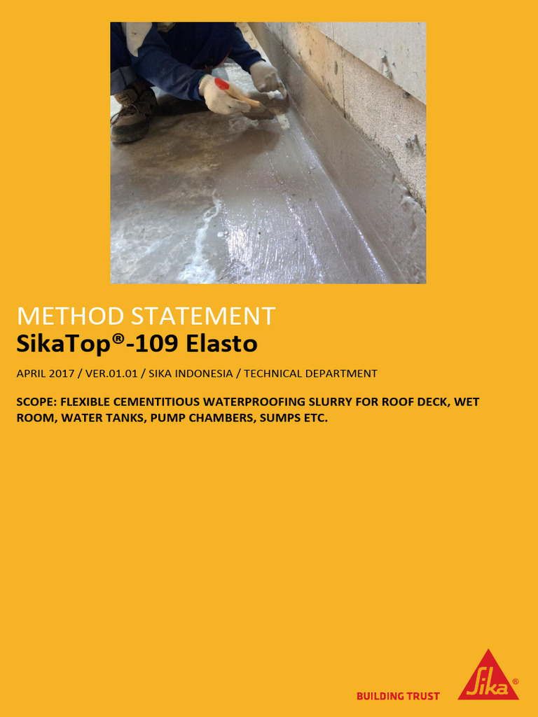 MS - SikaTop 109 Elasto - Cementitious WP Slurry For Roof Deck Etc (v ...
