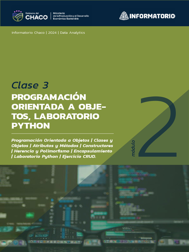 3 Programación Orientada A Objetos Laboratorio Python Pdf Objeto Informática Herencia
