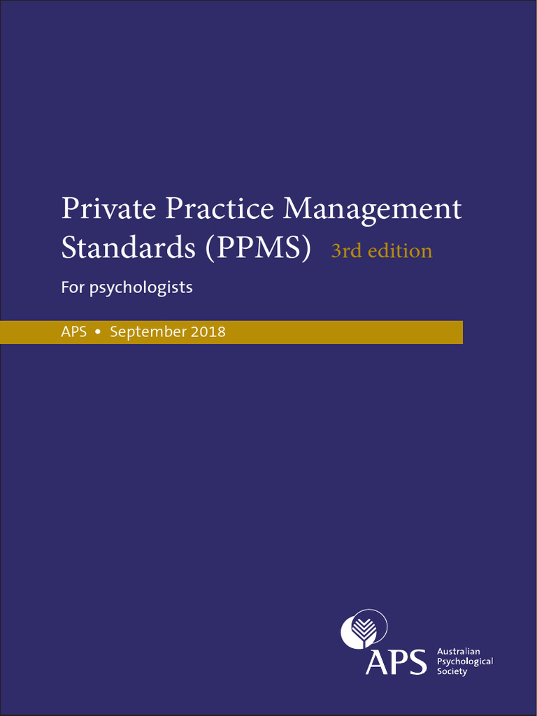 Private Practice Management Standards 2 | PDF | Psychologist | Governance