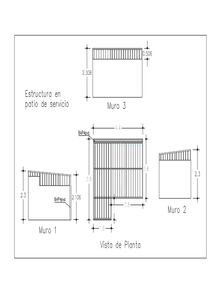 Estructura Patio de Servicio | PDF