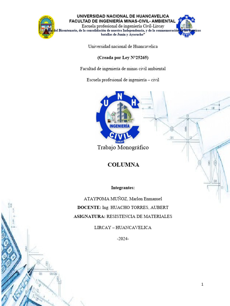 Richard Laurente | PDF | Columna | Pandeo