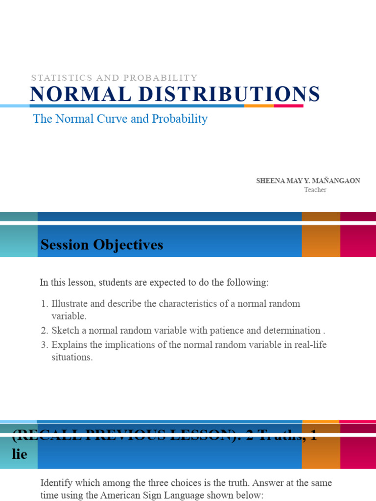 2 the Normal Distribution | PDF | Normal Distribution | Probability Distribution