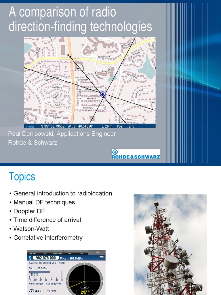 Ski - Comparison of Radio Direction-Finding Technologies | PDF