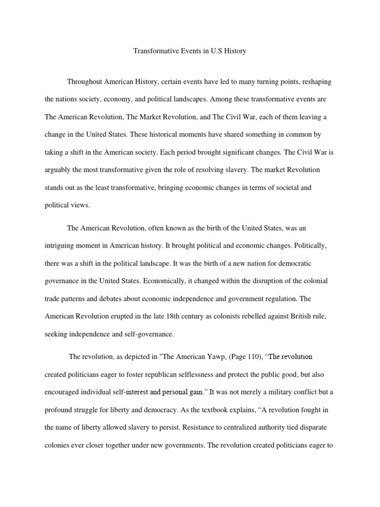History Final Essay | PDF | Abolitionism | Slavery