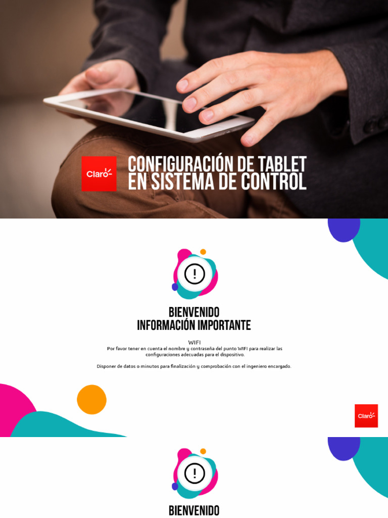 MANUAL TABLET CLARO DIGITAL CARTELERA Electronika 16 12 2021 | PDF