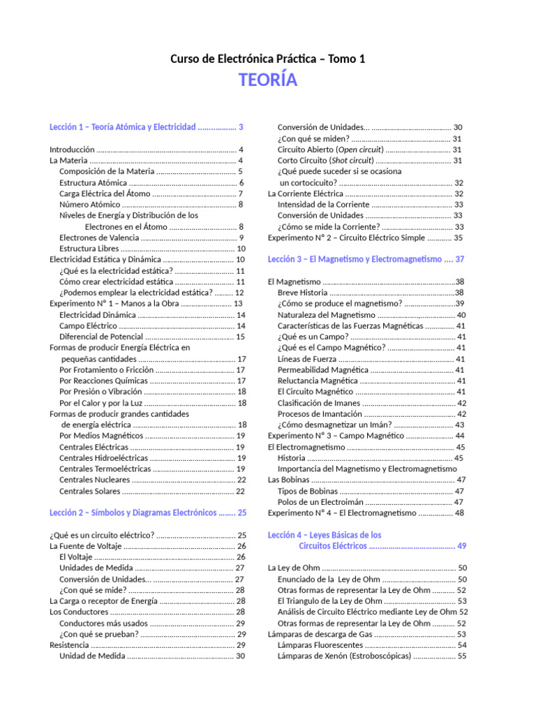 Curso de Electrónica Práctica | PDF | Electricidad | Magnetismo
