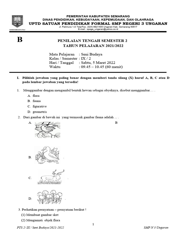 PTS 2 SenBud 2021-2022 (B) | PDF