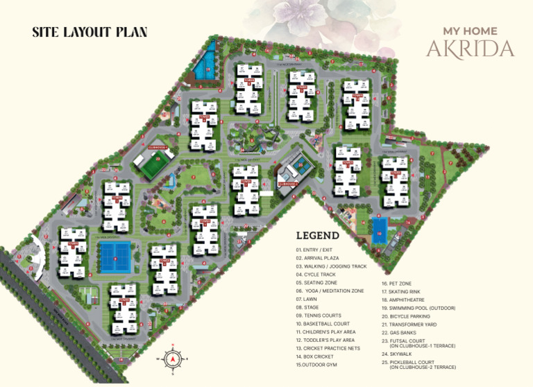 My Home Akrida Site Layout Plan | PDF