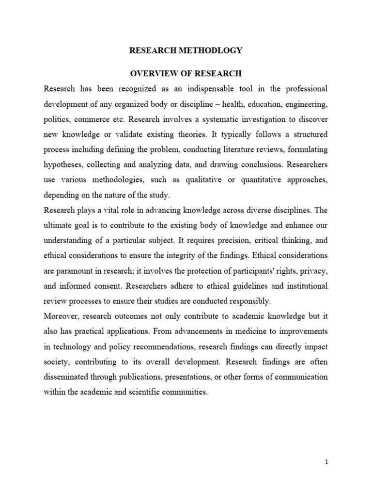 Research Methodlogy Tansian University | PDF | Methodology | Experiment