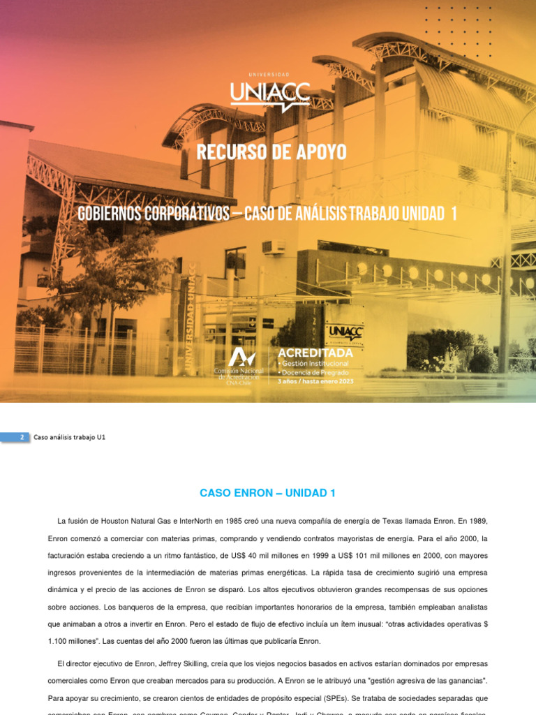 Caso Trabajo U1 | PDF | Enron | Business