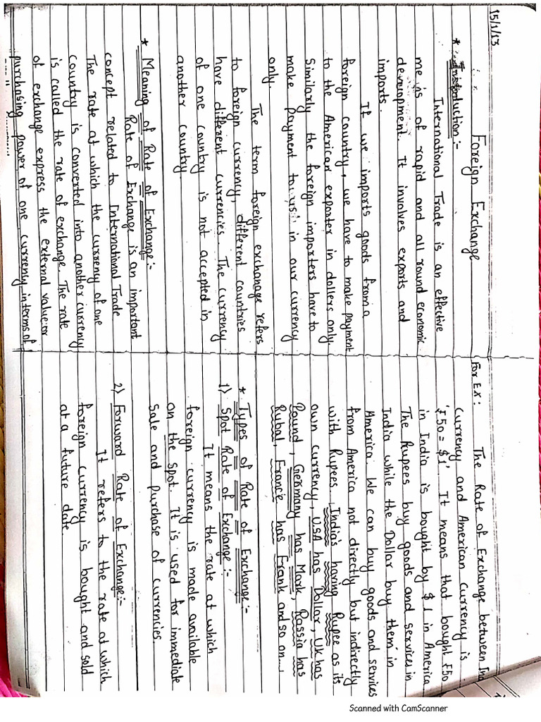 Foreign Exchange | PDF