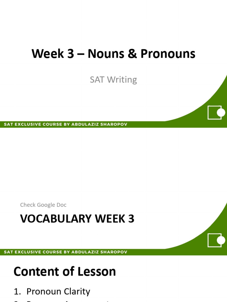 1 Writing Nouns & Pronouns | PDF | Pronoun | Plural