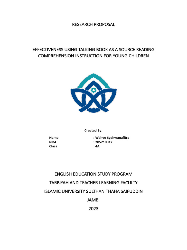 Research Proposal Wahyu - 240616 - 100308 | PDF | Reading Comprehension | Cognitive Science
