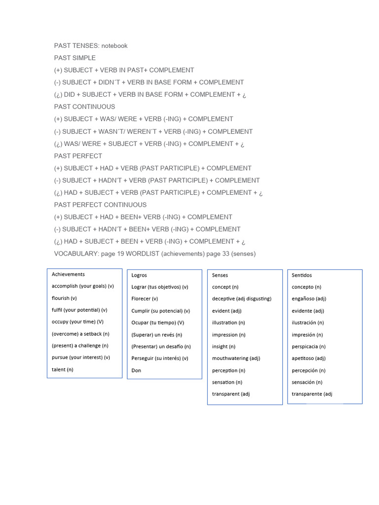 Temarios Ingles | PDF | Verb | Language Families