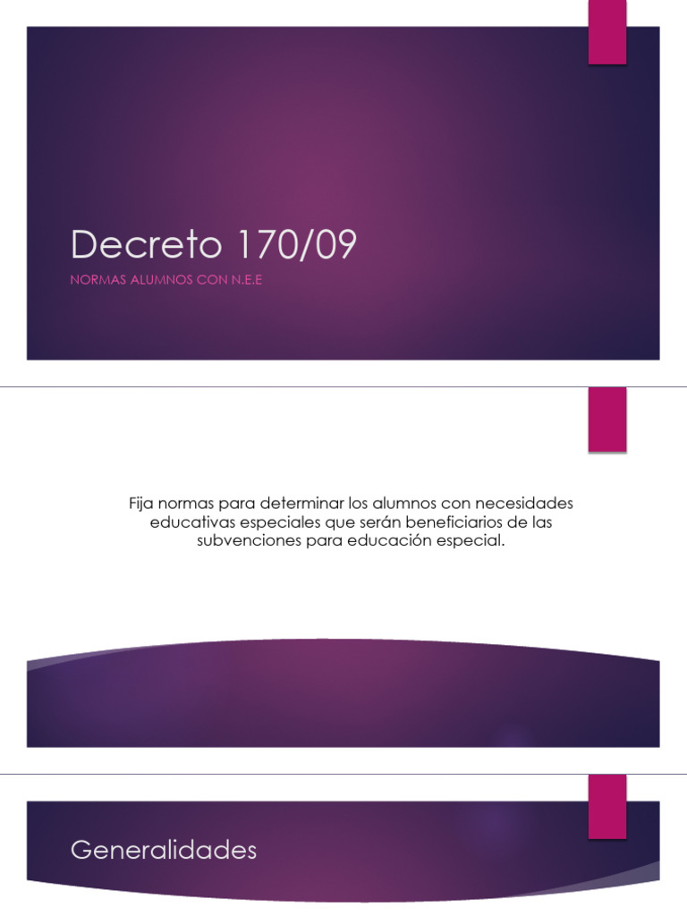 Decreto 170 | PDF | Desorden hiperactivo y deficit de atencion | Evaluación