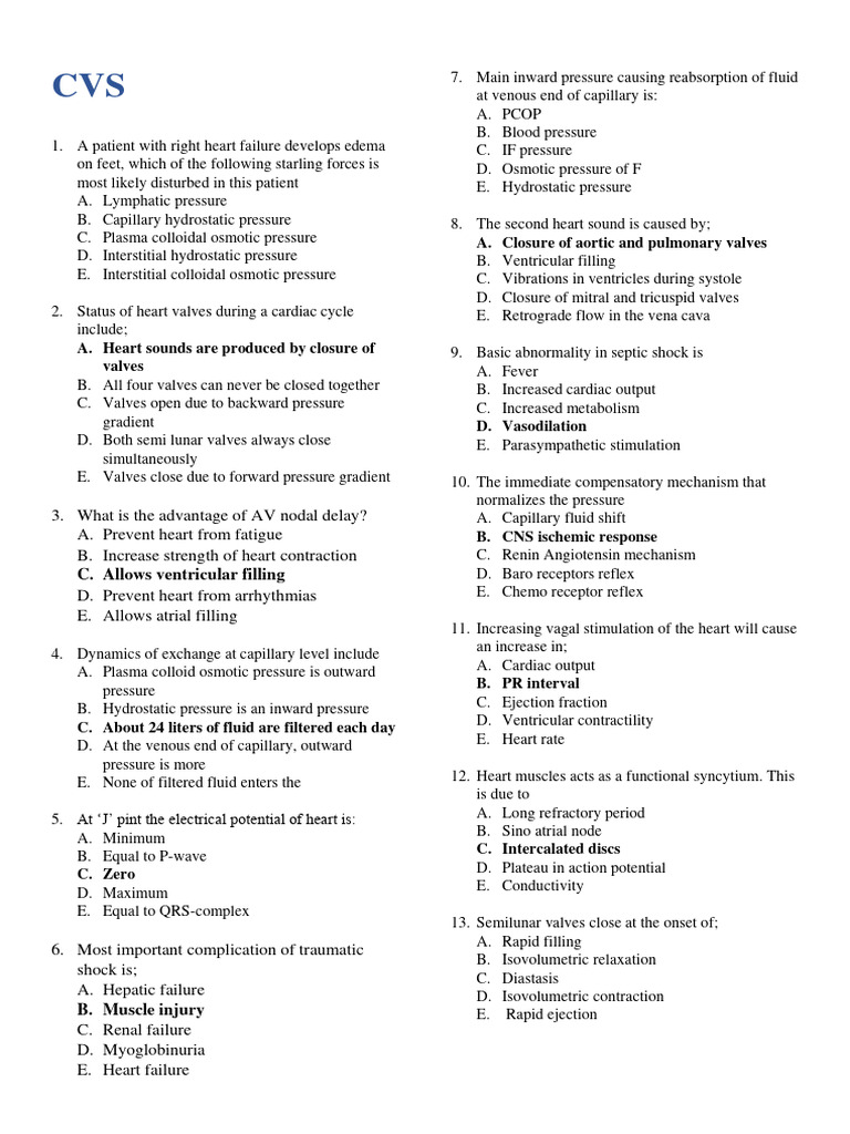CVS, Blood, Respo' With You | PDF | Heart | Heart Valve