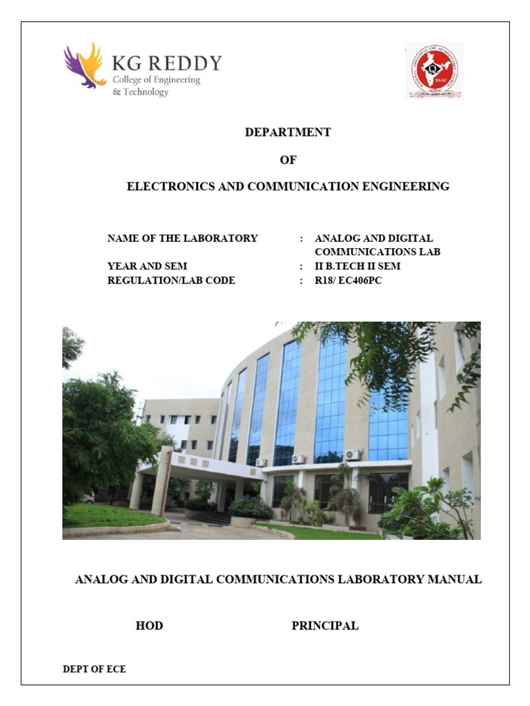 ECE Lab Manual With Assesment | PDF | Modulation | Frequency Modulation