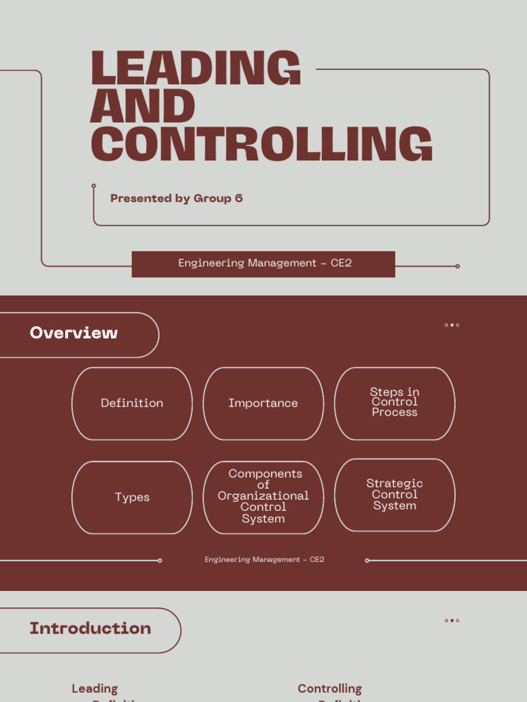 Group6 Report Leading and Controlling | PDF | Leadership | Goal