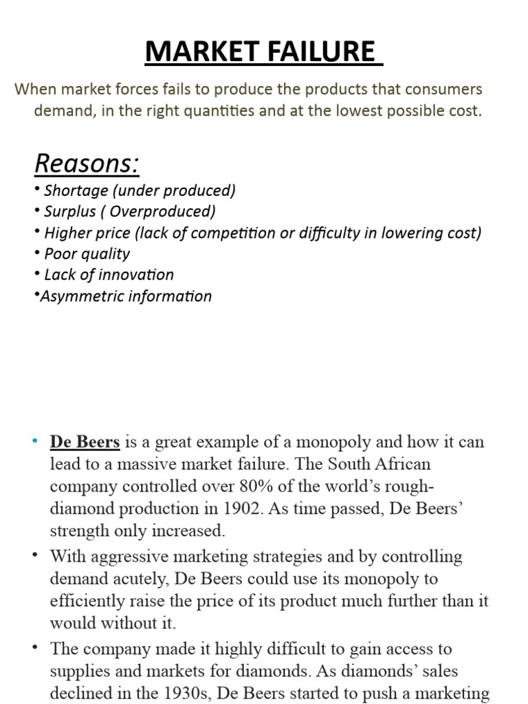 Market Failure (1) | PDF | Goods | Monopoly