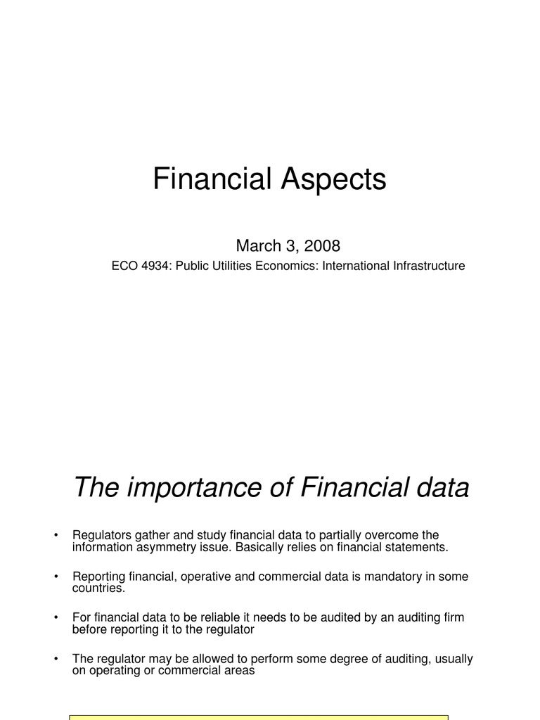 Financial Aspects of Utility Regulation | PDF | Cost Of Capital ...