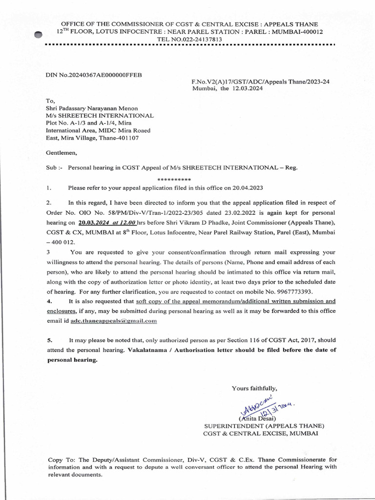 Shree Tech International PH DIn - 0001 | PDF